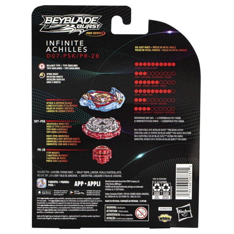 Infinite Achilles Dimension' 1B | Pro Series | Beyblade Shop